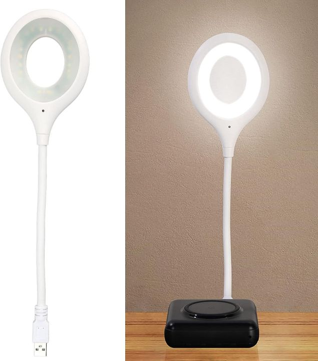 LED Lamp Portable Smart Voice Light USB Charge Selfie Ring Light Super ...