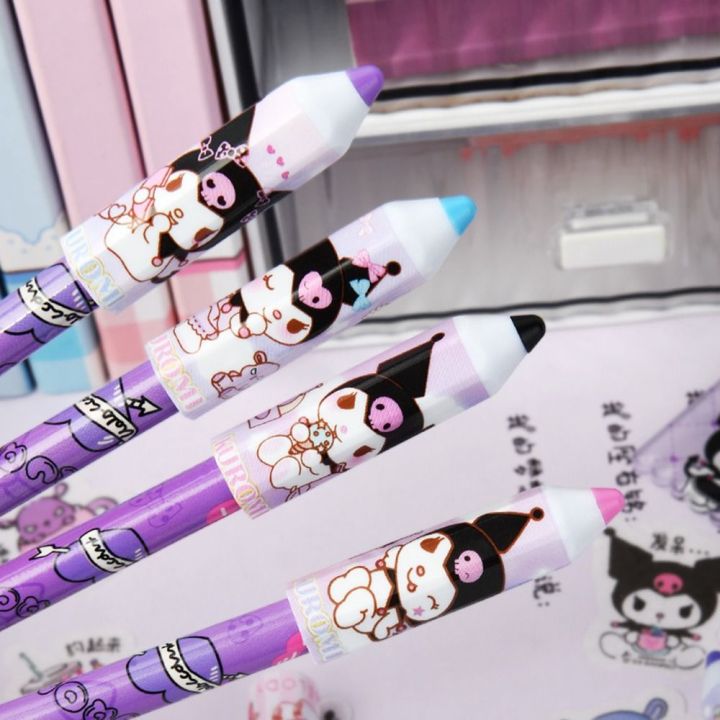 4PCS Gift Plastic Capibala Pencil Cap Kuromi/Cinnamoroll Anti-fall Pen ...