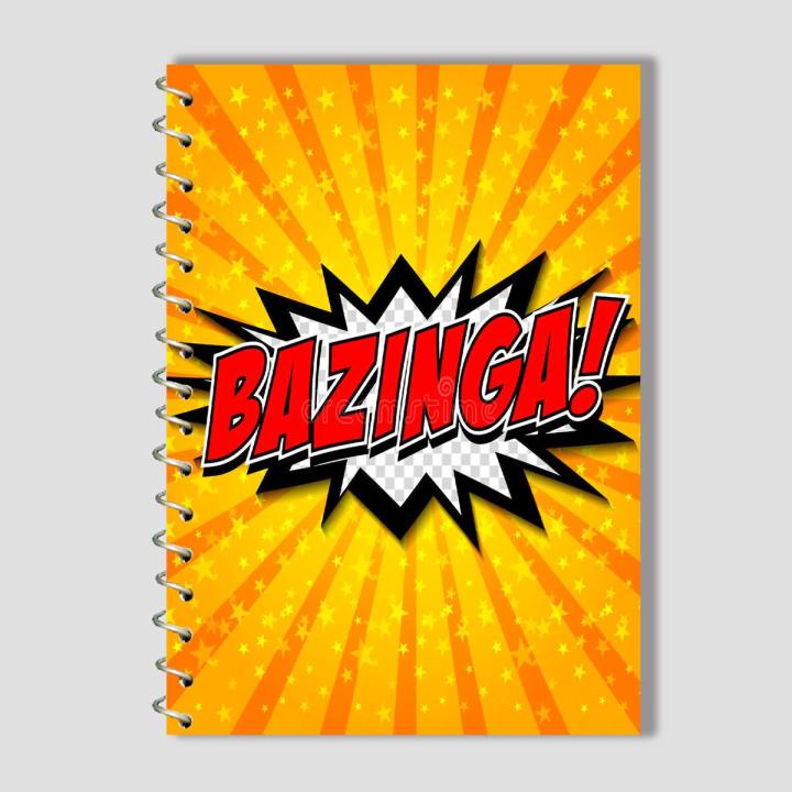 Spiral Notebook A4 or A5 - Bazinga The Big Bang Theory | Daraz.pk