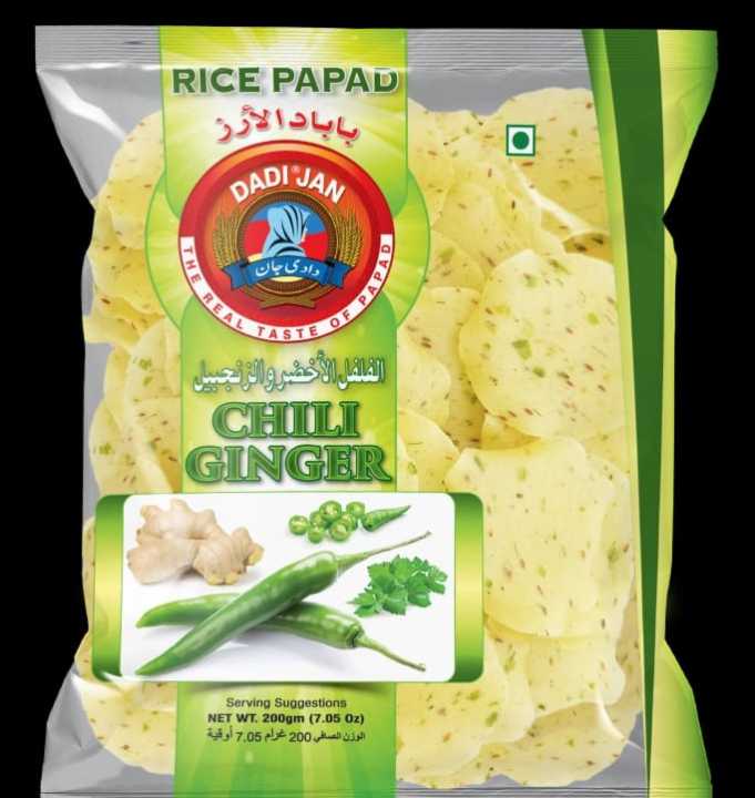 Dadi Jan Rice Papad Chili Ginger 200g | Daraz.pk