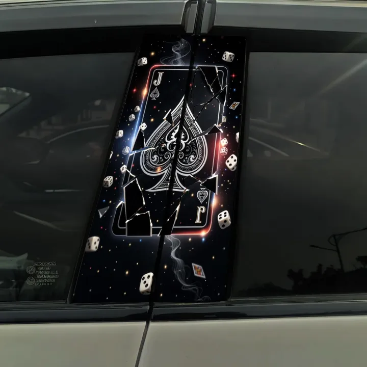 2PCS Car B-Pillar Stickers Decals Set Vinyl Auto Decal for SUVs/Trucks ...