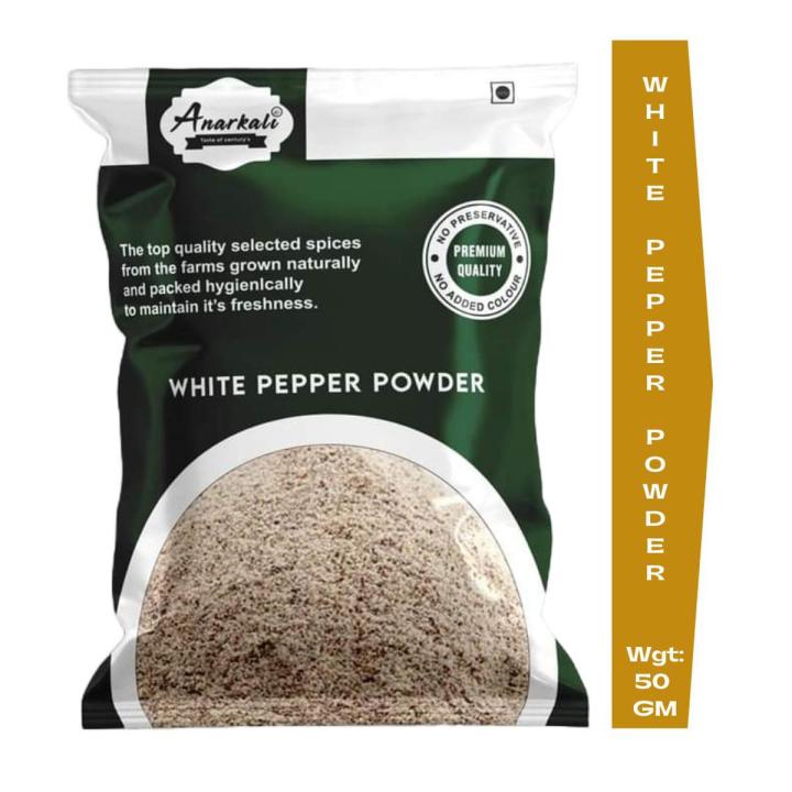 White Pepper Powder/ Dakhni Mirch - 50gm | Daraz.pk