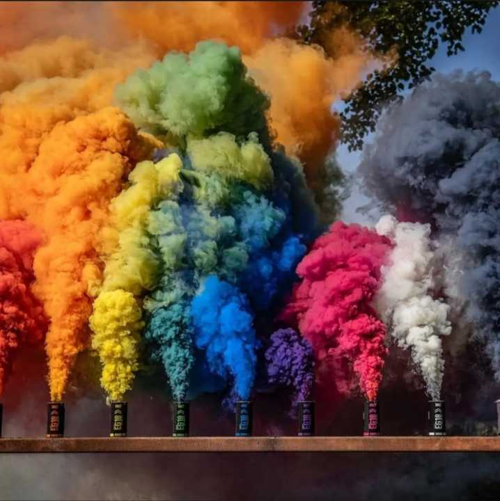 Pack of 5 Color Smoke_Bomb Artificial Color Smokes Shell for ...