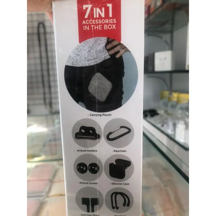 Audionic Airbud 2 Max with 7 in 1 Accessories - Original - Matte Black ...