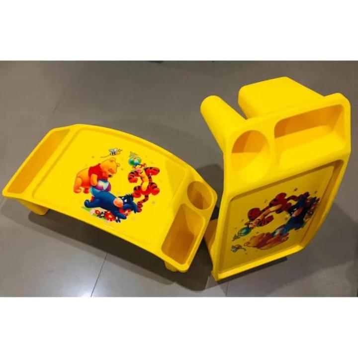 New Durable Assorted Color Kids Plastic table Lap Tray Plastic Study ...