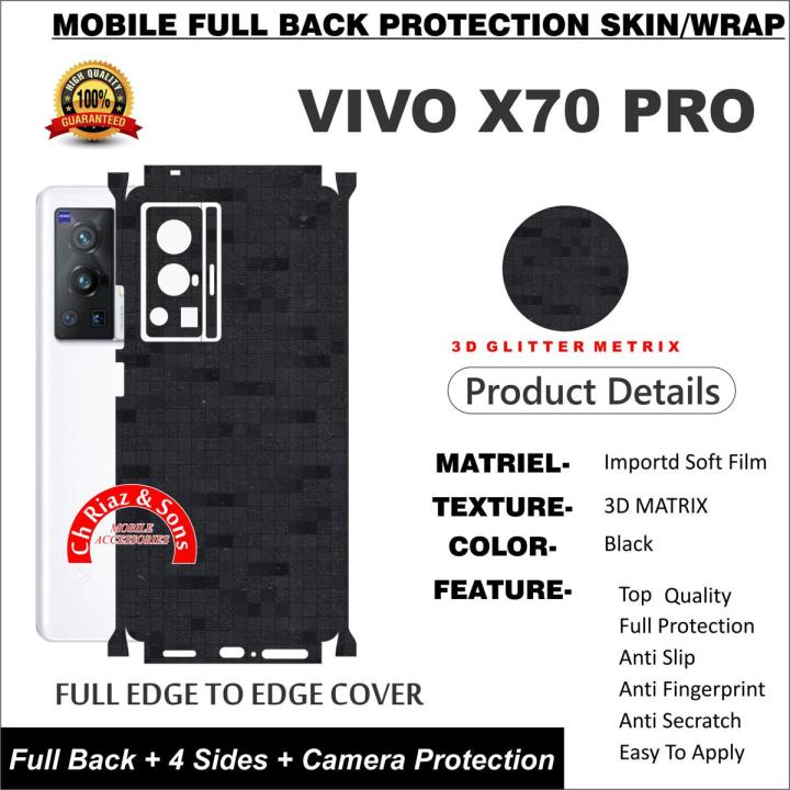 VIVO_ X70 PRO FULL BACK 360 PREMIUM Protection Skin / Wrap - 3D MATRIX ...