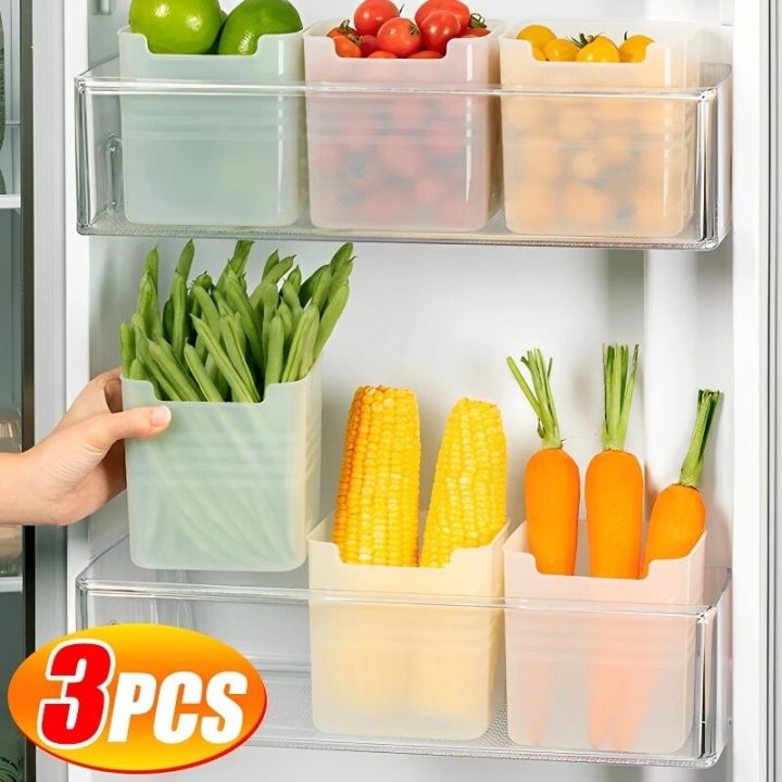 【ALLGOOD】3/1Pcs Fridge Storage Box Food Fresh Refrigerator Door ...