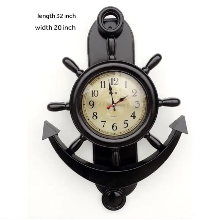 Anchor Wall Clock – Brown | Daraz.pk