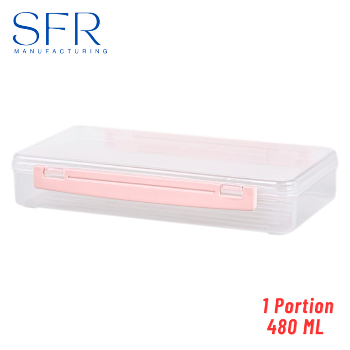 Freezer Food Containers 1 Portion x (480ml) Rectangular, Stackable Fridge Food Container ...