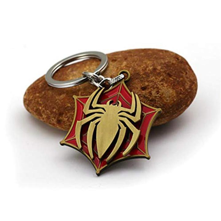 Spider-Man Metal KeyChain Avengers Superhero Spiderman Logo Key Chain 1 ...
