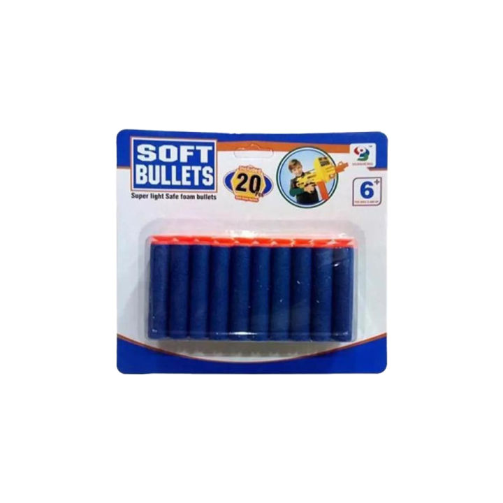 Nerf Soft Bullet Darts Pack of 20 - Blue | Daraz.pk