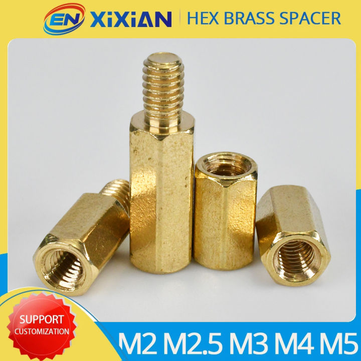 M2 M2.5 M3 M4 M5 Hex Standoff Brass Spacer Hexagon Stand Off Board ...