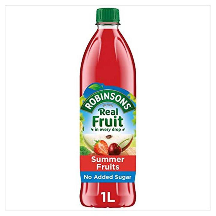 Robinsons Real Fruit No Added Sugar Concentrated Drink Summer Fruit, 1L ...