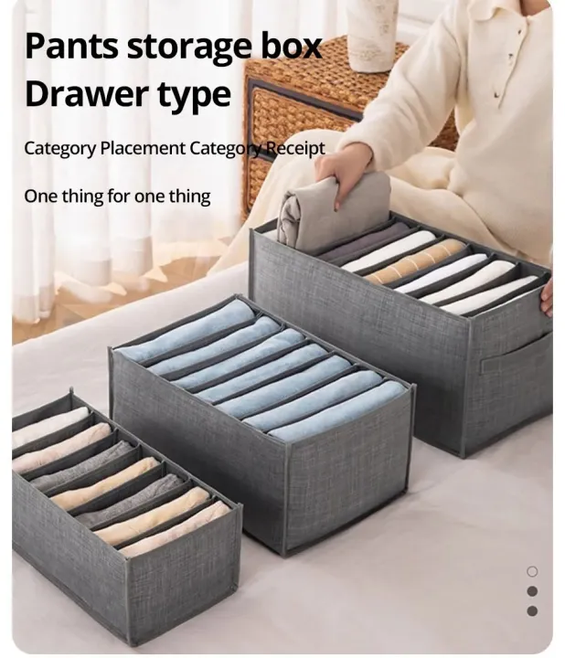 9 Grid Storage Box Non Woven Durable Washable Space Saving Layered ...