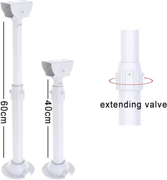 Extendable Aluminium CCTV Camera Stand | 1ft-2ft & 2ft-4ft | Heavy Duty ...