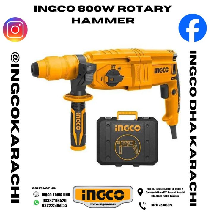Ingco Rotary hammer 800W RGH9028 | Daraz.pk