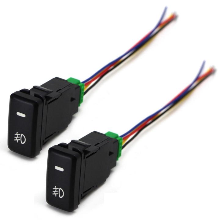2X Auto Retrofit Switch Waterproof Toggle Switch Fog Lamp Switch With 4 ...