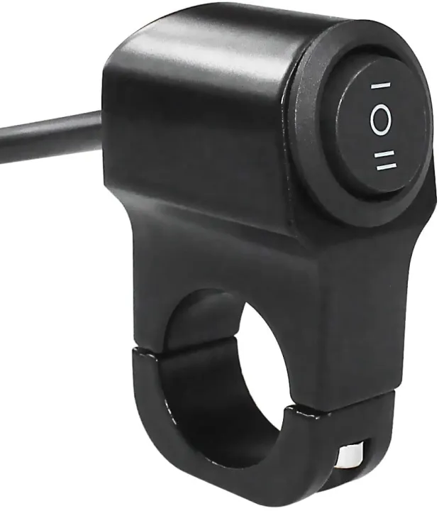 Motorcycle Handlebar Light Switch 12V CNC Aluminium Alloy Botton ...