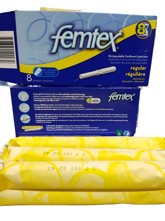 Tampons Regular Absorbency Femtex USA | Daraz.pk