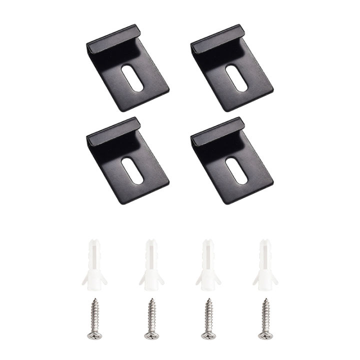 4Pcs High Quality Durable Stainless Steel Mirror Clips Wide Channel ...