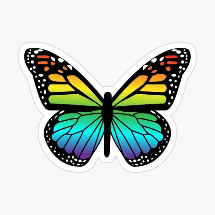 Butterfly sticker , Cool Stickers for Kids/Teens, DIY stickers for ...