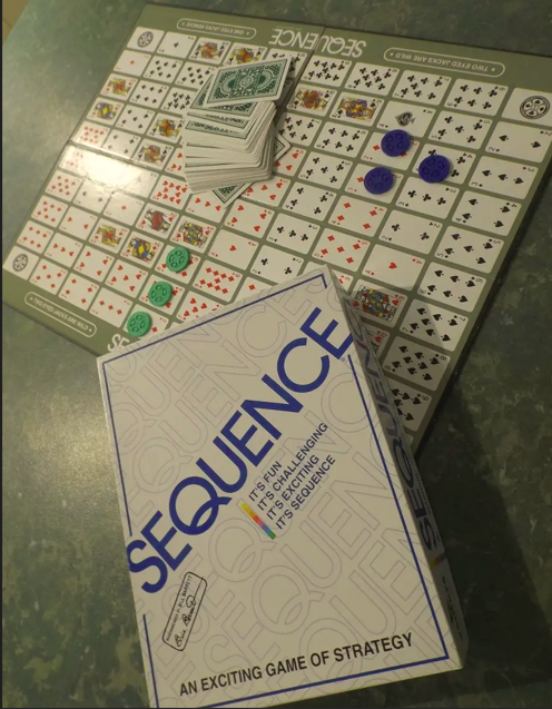 Sequence Strategy Board Game Laminated | Daraz.pk