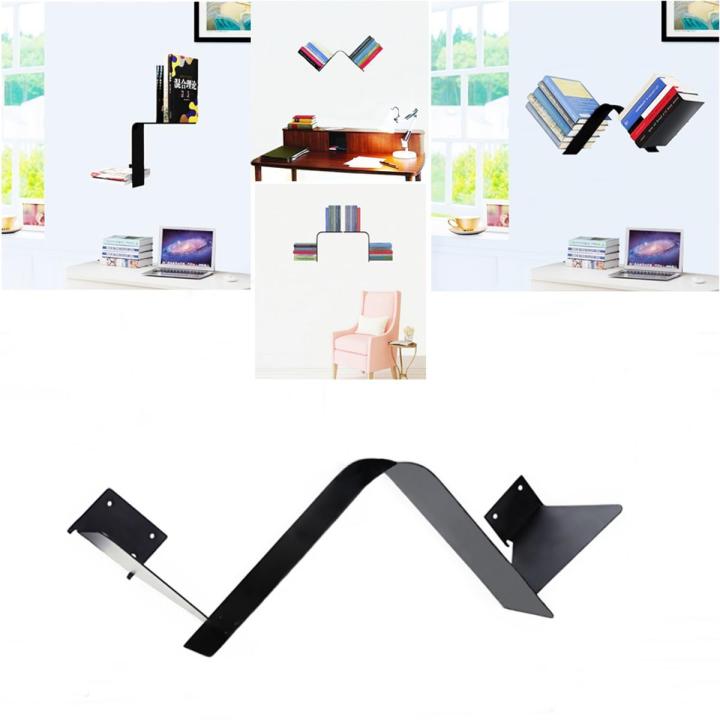 Shape Changing Sleek Design Wings L-shaped Floating Book Shelf Rack ...