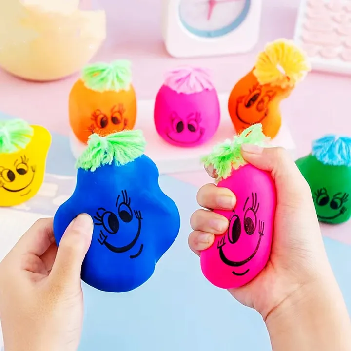 Piece Soft Smile Clay Stress Ball - Moody Flour Slime Pack,The Moody ...