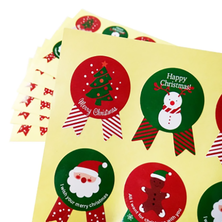Envelope Merry Christmas Theme Package Baking Stickers Gift Stationery ...