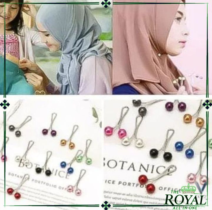 Pack Of 12Pc | 6Pc Brilliant Imported Quality Multi Color - Hijab Clip ...