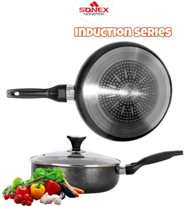 Sonex induction Classic Fry Pan With Glass Lid Best Quality Trending ...