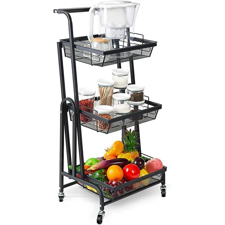 3 Tier Kitchen Rack / Multipurpose Convertible Foldable Rack / Kitchen ...