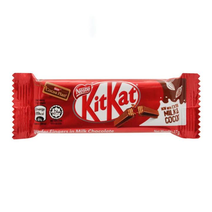 Kit Kat 2-Wafer Fingers Milk Chocolate, Malaysia, 17g pack of 2 | Daraz.pk