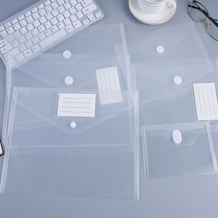 High Quality A4/A5/A7/A8 File Folder Transparent Plastic Document ...