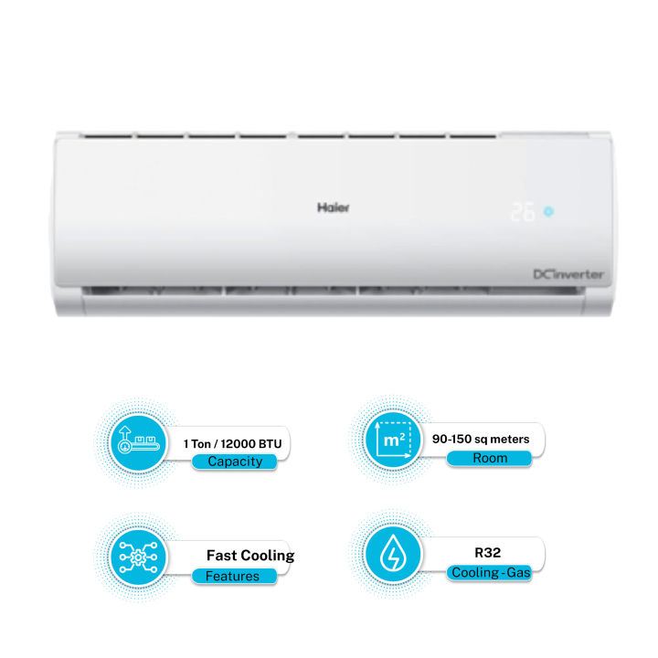 Haier 1 Ton-Turbo Cooling(Non Inverter) - Wide Voltage- Energy ...
