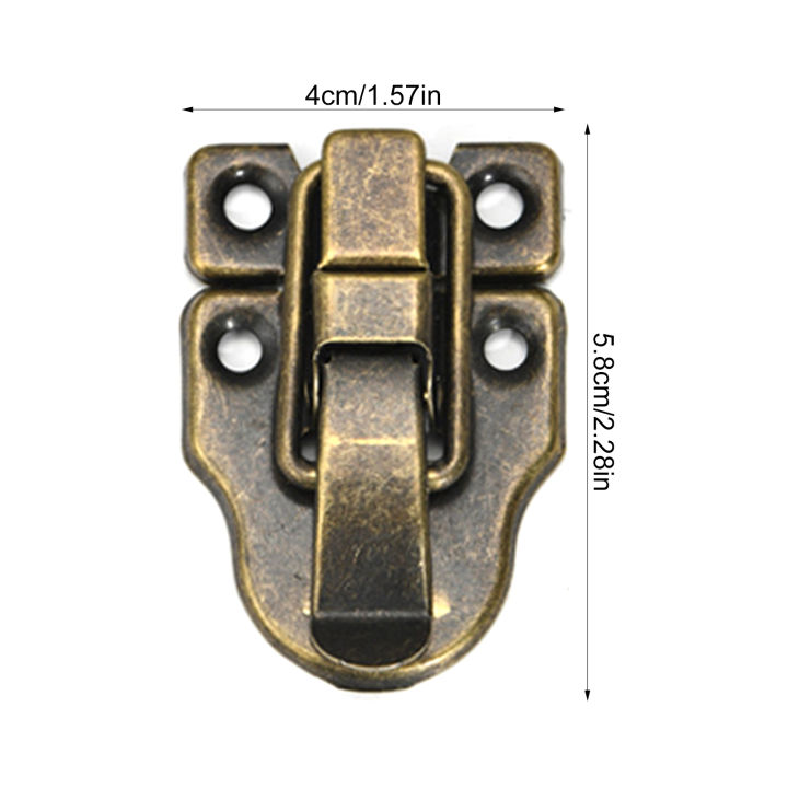 2pcs Iron Hasp Latches 5.8x4cm for Wooden Boxes Toolbox Chest Vintage ...