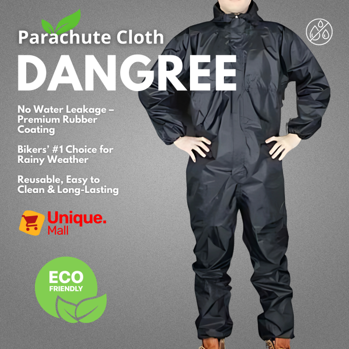 Waterproof Full Body Rain Coat | Rubber Coated Conjoined Dangri Rain ...