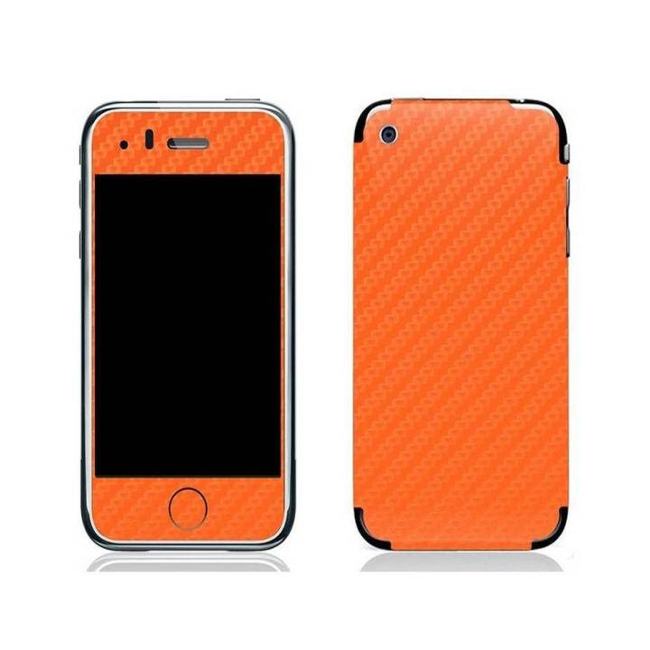 Iphone 3G Orange Carbon Fiber Texture Mobile Skin | Daraz.pk