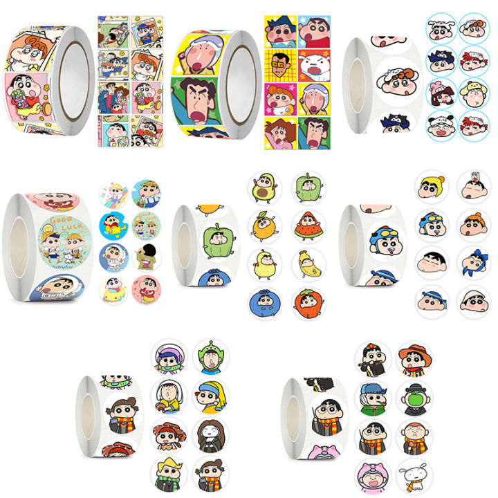 500 Sheets Cute Anime Cartoon Adhesive Stickers Girls Decorate Gifts ...