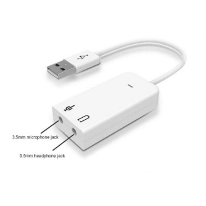 Usb Sound Card 7.1 Sound Card for pc / laptop - External USB 2.0 Stereo ...