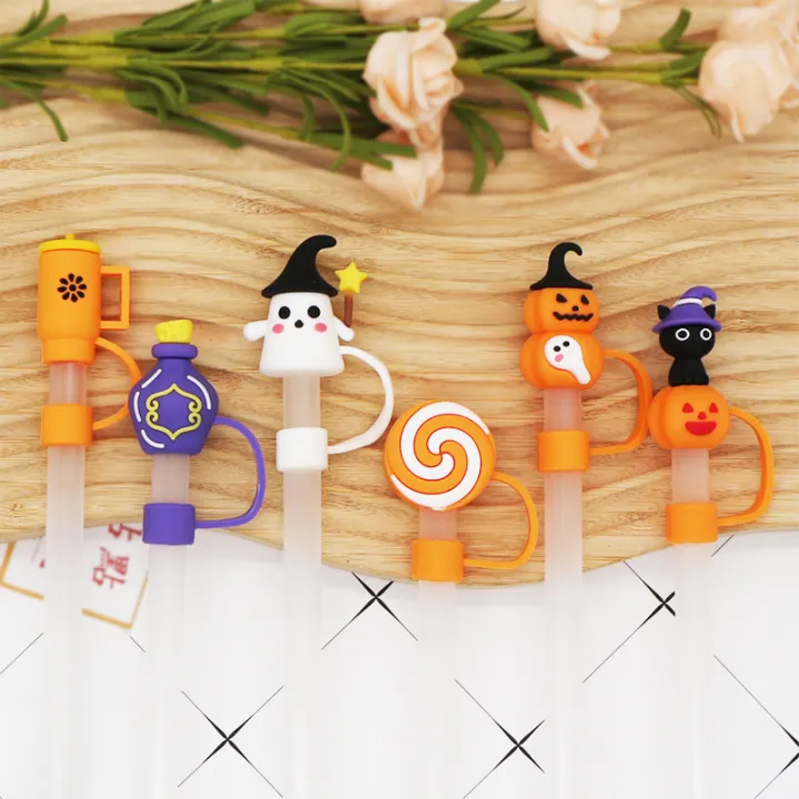 10mm Reusable Straw Stopper Non-Toxic Reusable Silicone Straw Dust Cap ...