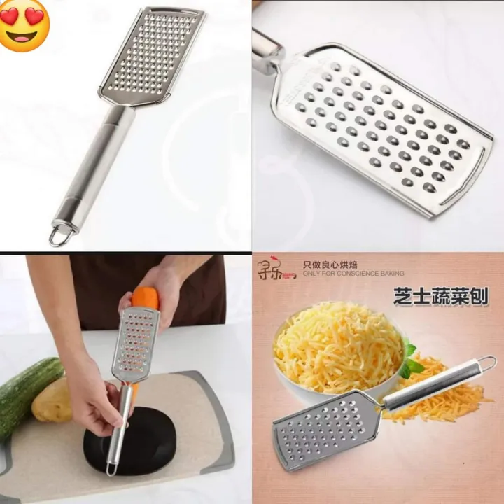 Stainless Steel Cheese Grater Food Fruit Vegetable Shredder Grinder ...
