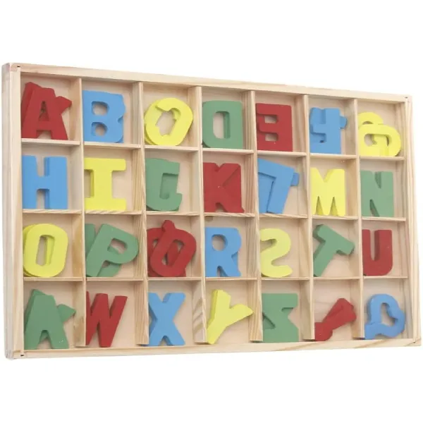 Wooden Alphabet Letters Puzzle Set – A to Z Learning Board for Kids ...