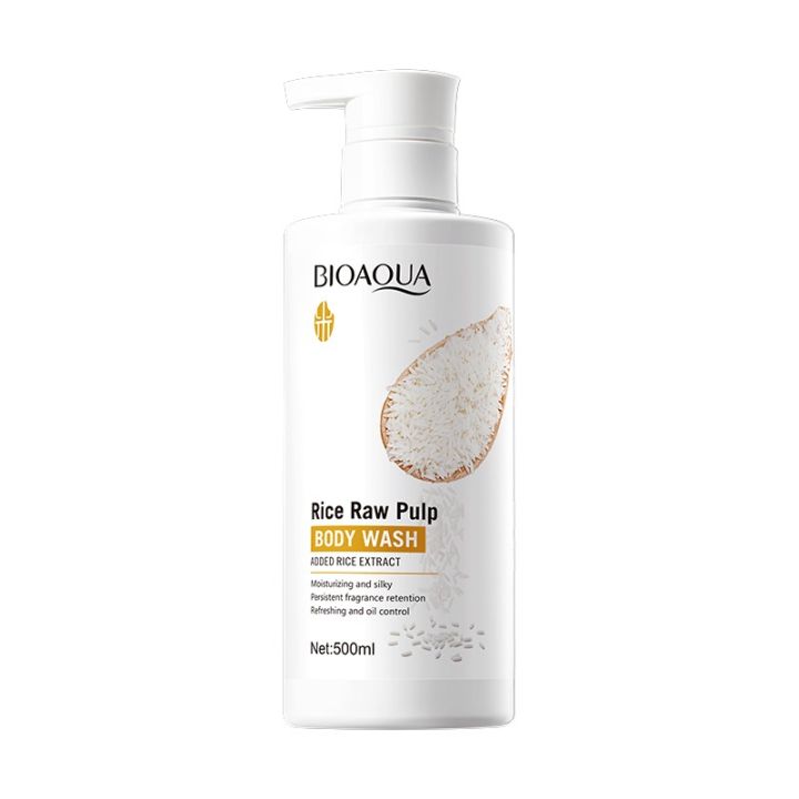 BIOAQUA Rice Raw Pulp Silk Moisturizing Body Wash 500ml | Daraz.pk