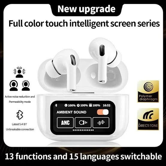A9 Pro Pods Pro Touch Screen ANC Wireless Headset TWS Noise Cancelling ...