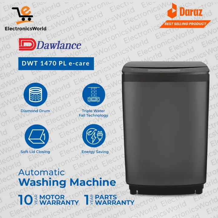 Dawlance Washing Machine | Model DWT 1470 PL e-care Top Load Fully ...