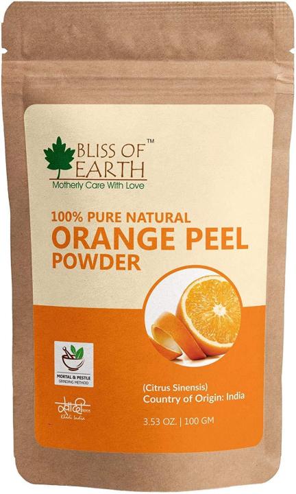 Orange Peel Powder, Yellow, 100g | Daraz.pk