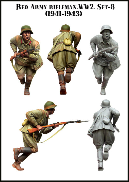 1:35 resin soldier model playing the Soviet Red Army infantry serial ...