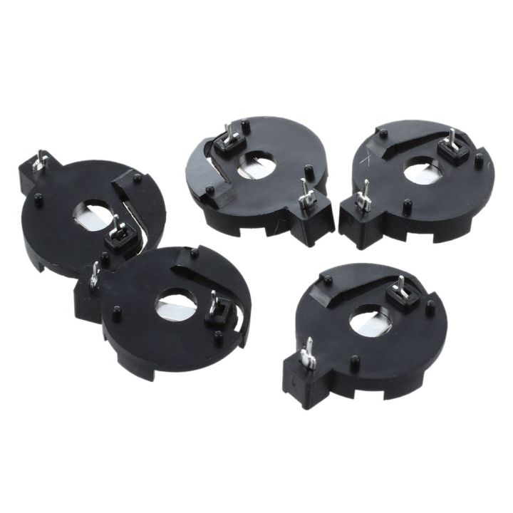 CR2016 2025 2032 Coin Cell Button Battery Holder Socket Black 5 Pcs ...