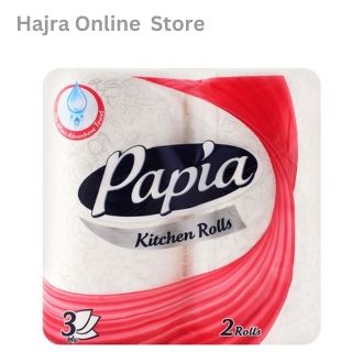 Papia Kitchen Roll Towels 3-Ply | Durable & Absorbent | Pack of 2 ...